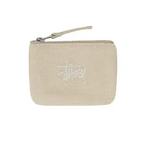 StÜssy Canvas Coin Pouch 'natural - Cream