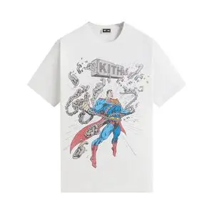 Kith X Superman Chains Vintage Tee - White