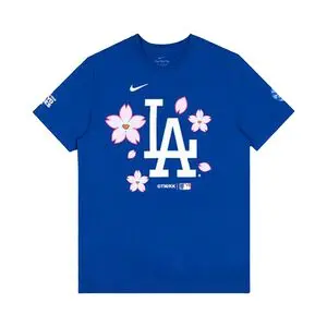 Nike X Takashi Murakami X Mlb World Tour Tokyo Series 2025 Dodgers Tee - Blue