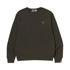 A BATHING APE Ape Head Relaxed Fit Crewneck - Green