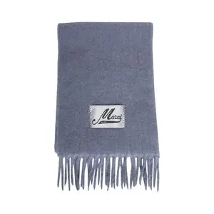 Marni Brushed Alpaca Scarf /lilac - Blue