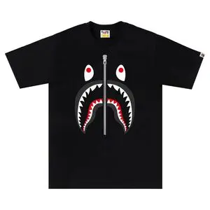A BATHING APE Shark Tee - Black
