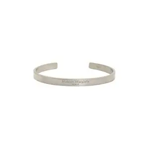 MAISON MARGIELA Logo Cuff Bracelet - Silver