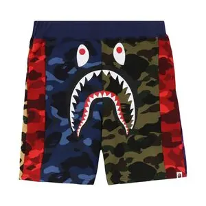 A BATHING APE Mix Camo Sweat Shorts - Multicolor