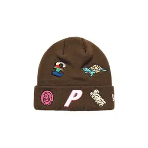 PALACE X New Era Jesus Beanie - Brown