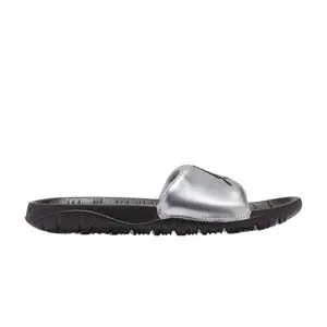 Jordan Silver Tone Mules Clogs For Women