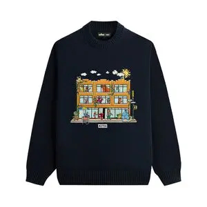 Kith X Sesame Street Lafayette Crewneck Sweater - Blue
