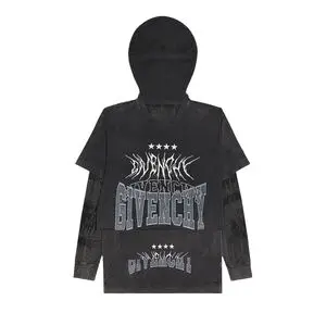 Givenchy Layered Graphic T-shirt With Balaclava