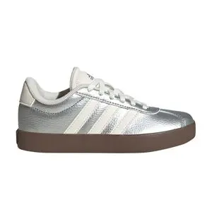Adidas Vl Court 3.0 K Metallic Sneakers - Silver