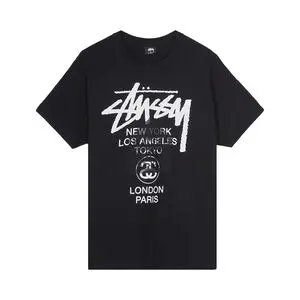 StÜssy X Dover Street Market World Tour T-shirt - Black