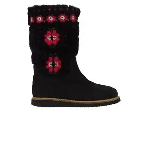 Valentino Garavani Embroidered Fur Boots