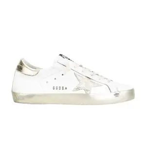 Golden Goose White Lace Up Sneakers For Women