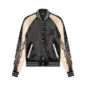 Amiri Satin Souvenir Jacket - Black