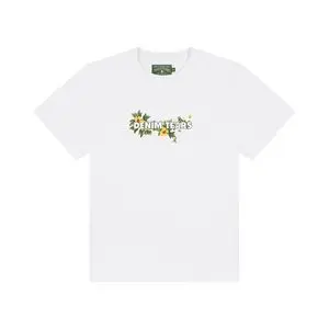 DENIM TEARS Cotton Floral Logo Tee - White