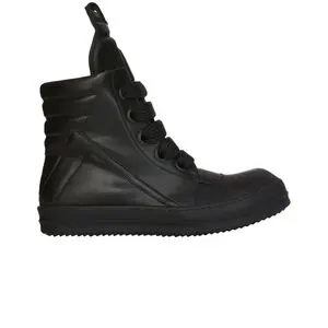 Rick Owens Lido Jumbo Laced Geobasket High Sneakers - Black