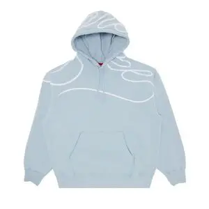 Supreme Shoulder Script Hooded Sweatshirt - Blue