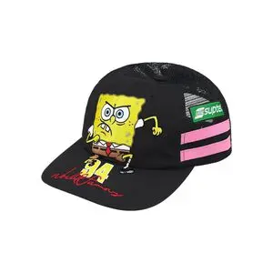 Supreme X Spongebob Squarepants X Jeff Hamilton 6-panel Cap - Black