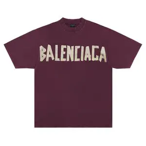 Balenciaga Tape Type Medium Fit T-shirt - Red