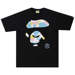 A BATHING APE Ape Face Tee - Black