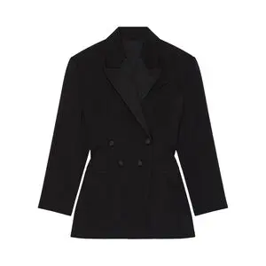 Women's Double Breasted Black Jackets