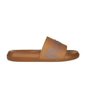 Alexander McQueen Rubber Pool Slide - Brown