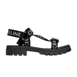 Celine Leo Strappy Sandal - Black
