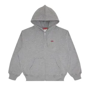 Supreme Small Box Zip Up Hooded Sweatshirt - Grey | Editorialist