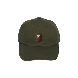 A BATHING APE Ape Head Panel Cap - Green