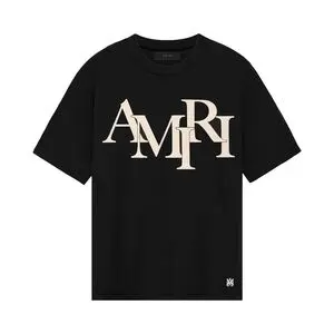 Amiri Staggered Tee - Black