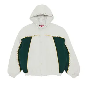 Supreme Studded Stadium Jacket - White