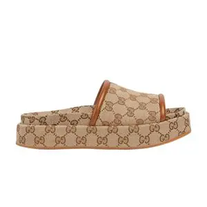 Gucci Women's GG Canvas Platform Sandals