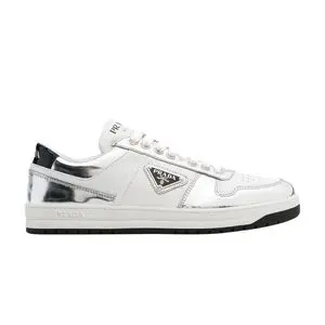 Prada Silver Tone Sneakers For Women