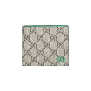 Gucci Monogram Bifold Wallet 'beige/ebony/shamar - Tan