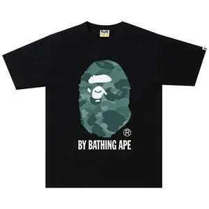 A BATHING APE Color Camo Tee - Black