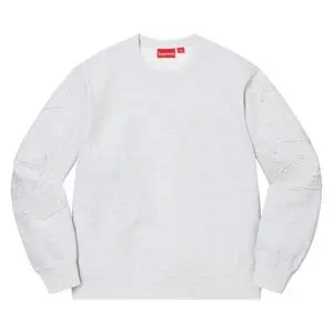 Supreme Tonal Appliqué Crewneck - Grey
