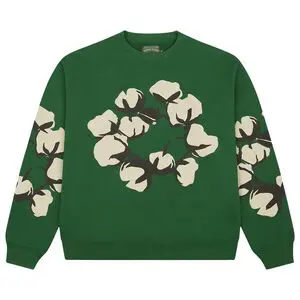 DENIM TEARS X Cactus Plant Flea Market Cactus Tears Crewneck - Green