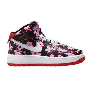 Nike Air Force Mid Easyon Se Gs 'flower Power - Black