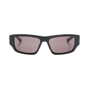 Balenciaga Rectangular Full Rim Sunglasses - Black