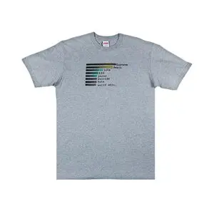 Supreme Chart T-shirt - Grey