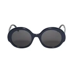 Loewe Round Frame Slim Sunglasses - Blue