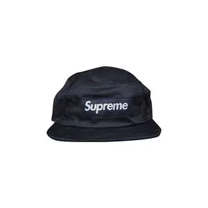 Supreme Jacquard Logos Twill Camp Cap - Blue
