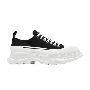 Alexander McQueen Tread Slick Lace Up Sneakers - Black