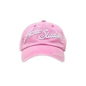 Acne Studios Logo Baseball Cap - Pink