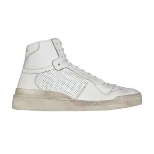 Saint Laurent Sl-24 Mid 'distressed Optic' Sneakers
