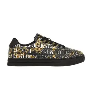 Versace Court 88 Printed Sneakers - Black