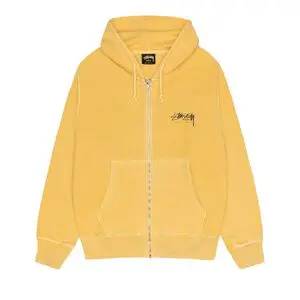 StÜssy Modern Age Zip Hoodie - Yellow