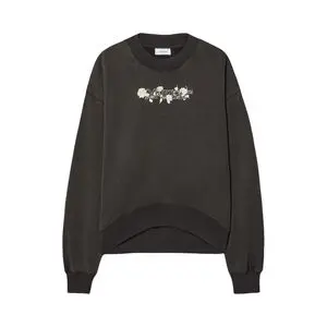 Off-White Bookish Roses Over Crew Sweatshirt - Black