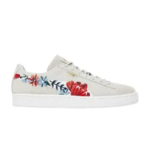 PUMA Suede Classic Embroidered Floral Sneakers