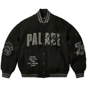 PALACE Tora Tora Varsity Jacket - Black