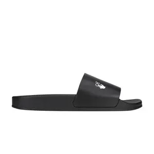 Off-White Logo Sliders - Black